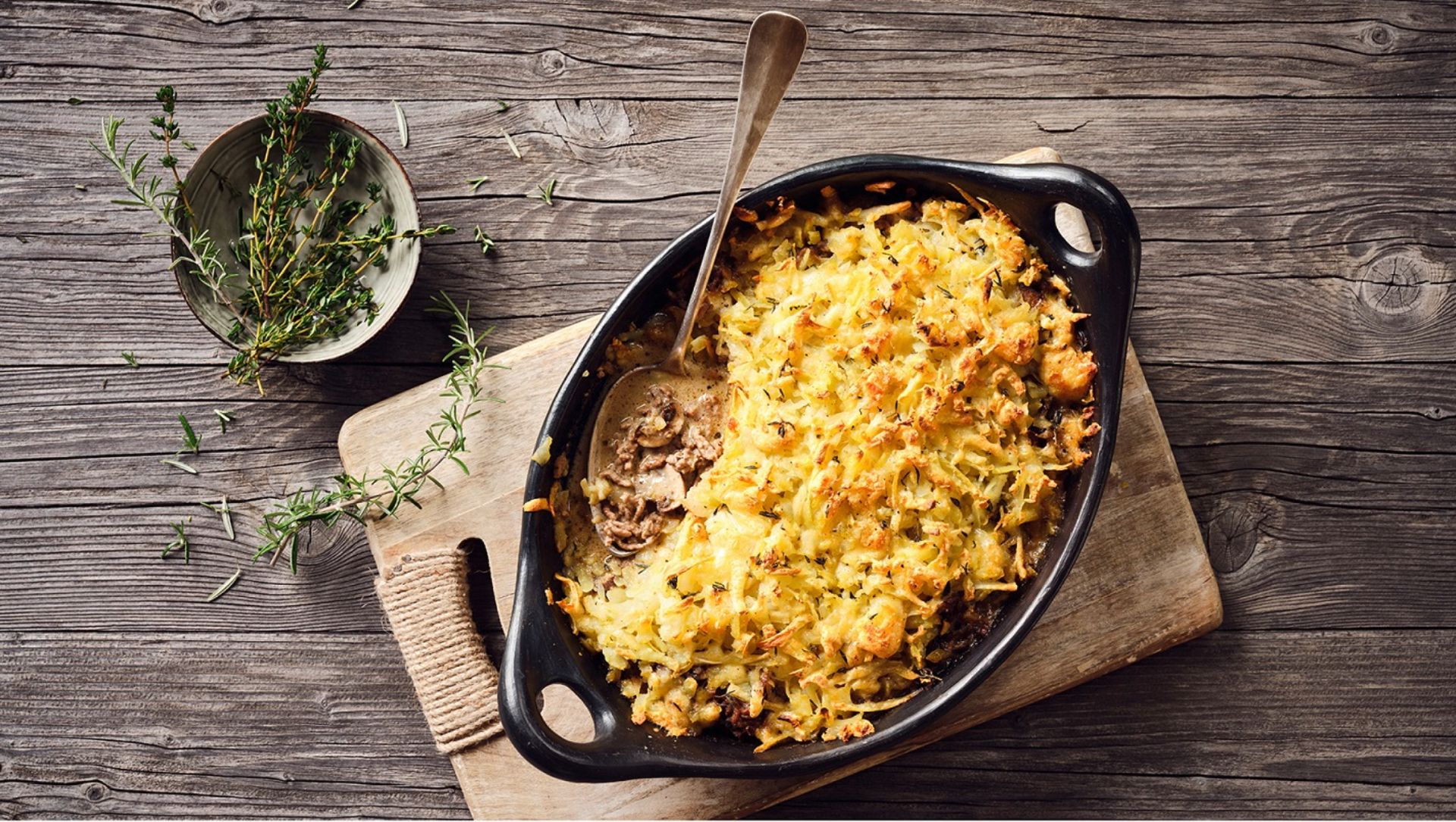 GEHACKTES MIT KÄSE-RÖSTI-KRUSTE | Kaltbach